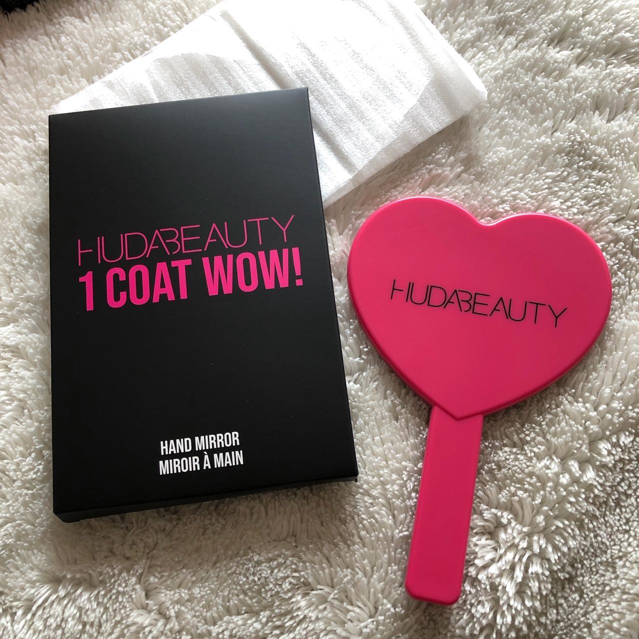 New authentic Huda Beauty 1 coat wow ! hand mirror... - Depop