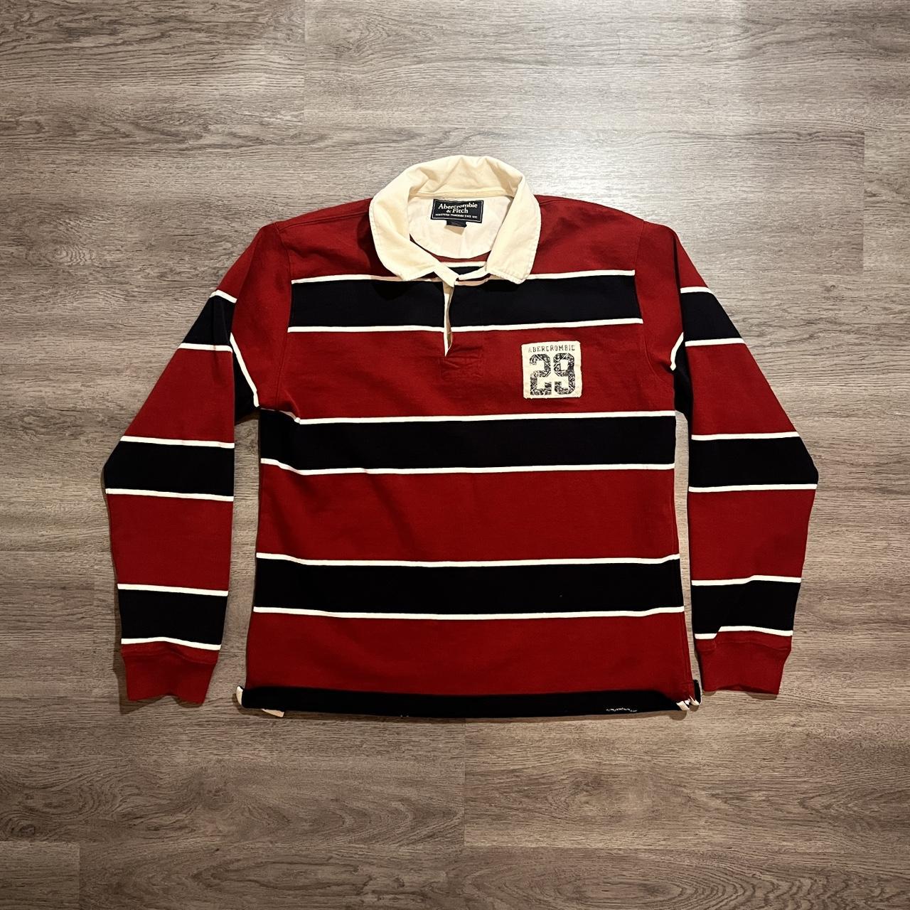 Abercrombie Rugby Shirt Tagged M, Fits M Great... - Depop