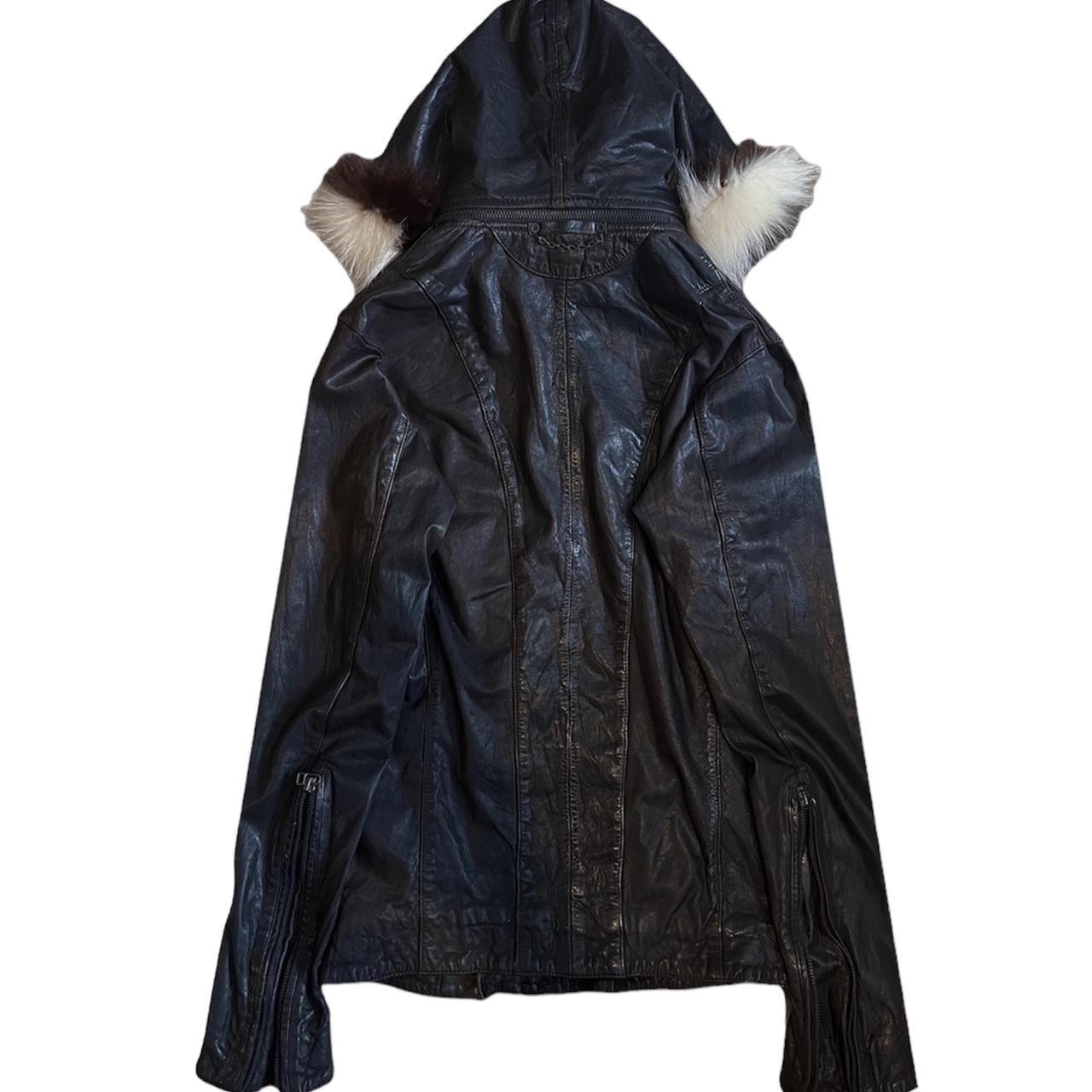 14th Addiction Goat Skin Skunk Fur Jacket size : 1... - Depop