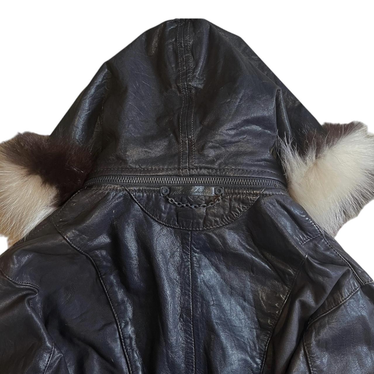 14th Addiction Goat Skin Skunk Fur Jacket size : 1... - Depop