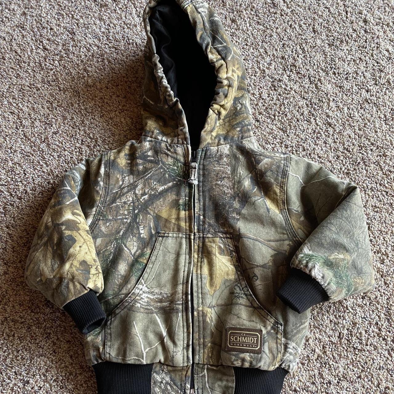 Kids Toddler Schmidt Workwear Camo Coat Size:... - Depop