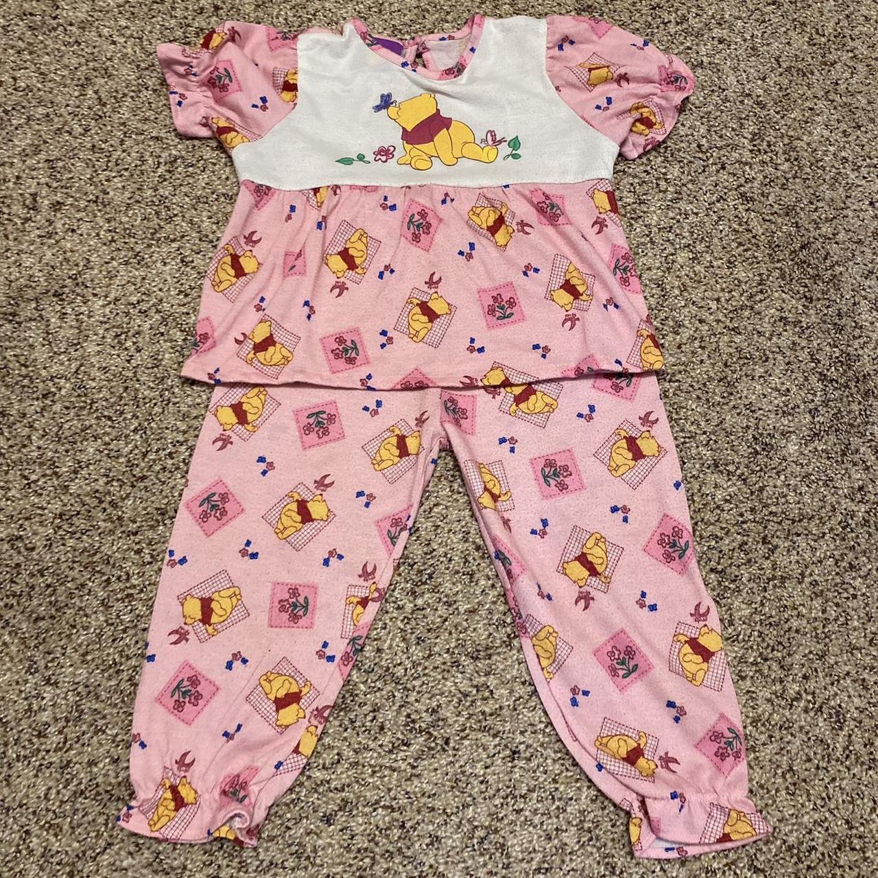 Vintage Toddler Winnie the Pooh pajamas Super cute... - Depop