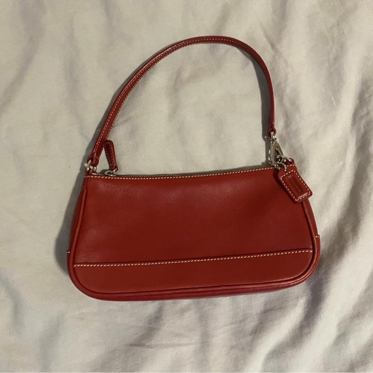 iconic red coach mini purse!! very classy look you... - Depop