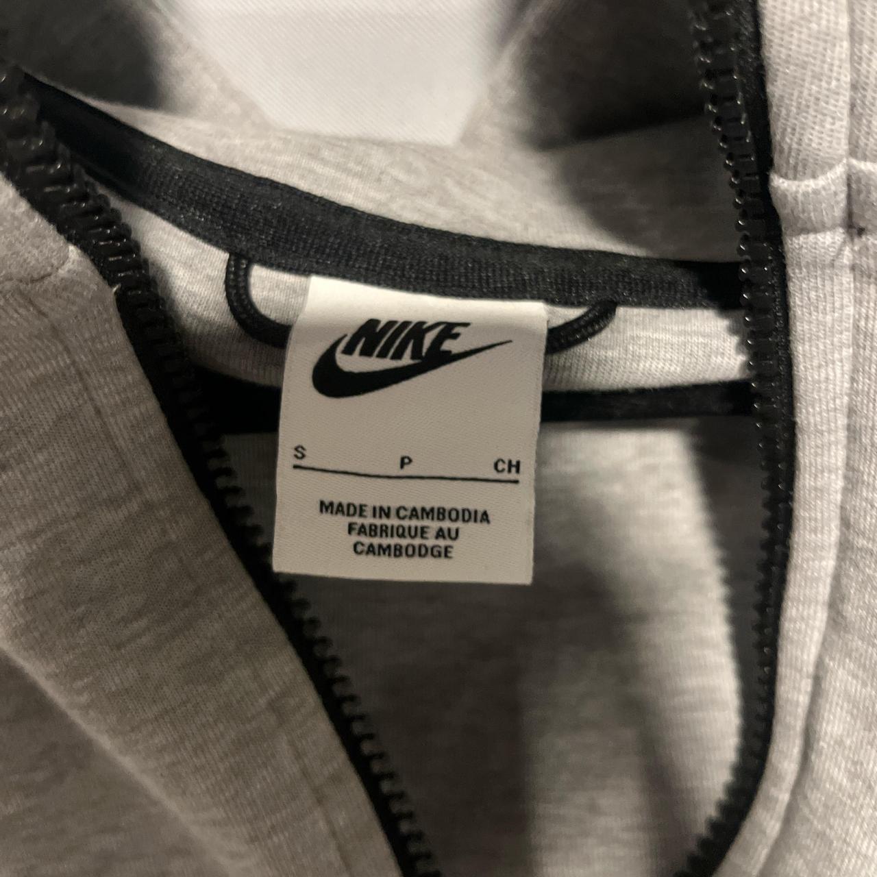 grey nike tech fleece good quality missing a zipper... - Depop