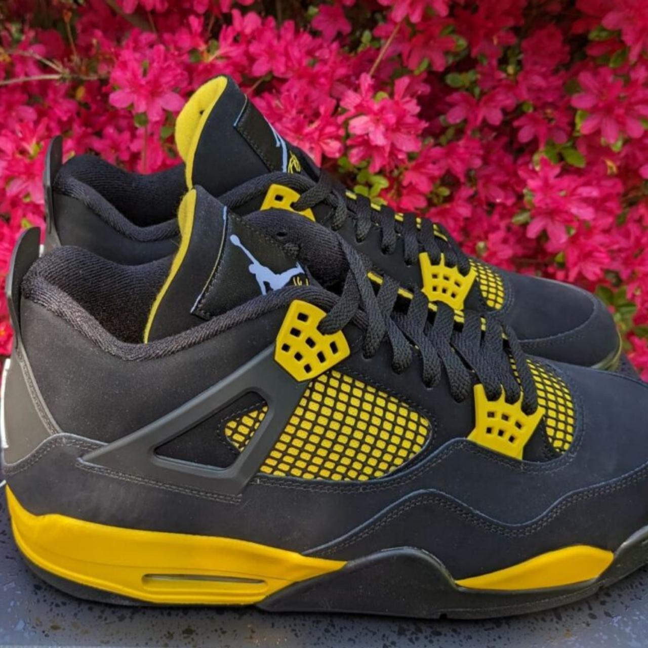 Jordan 4 Yellow Thunder In Multiple Sizes Never Worn... - Depop