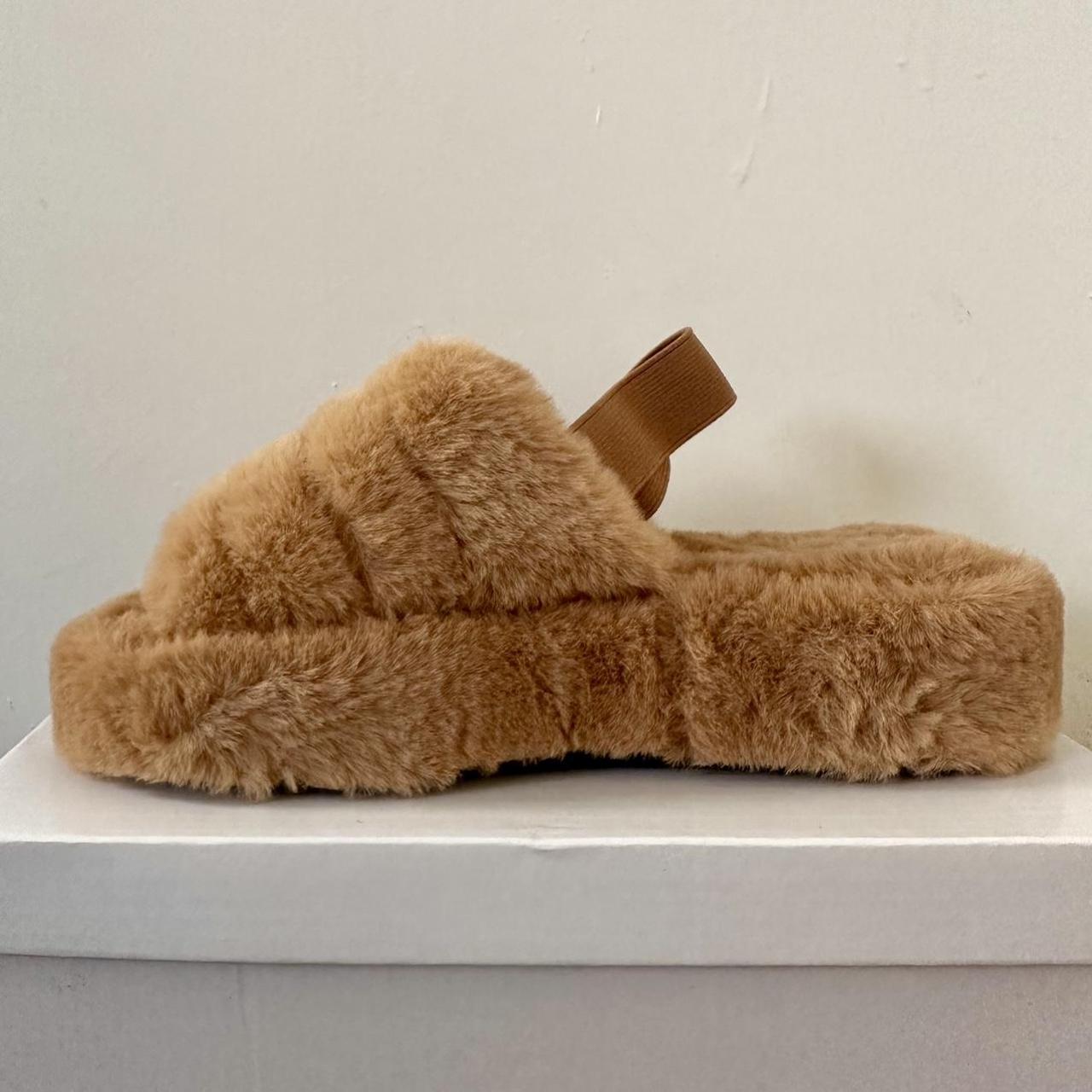 Boo Fluffy Stripe Slipper This item is brand new... - Depop