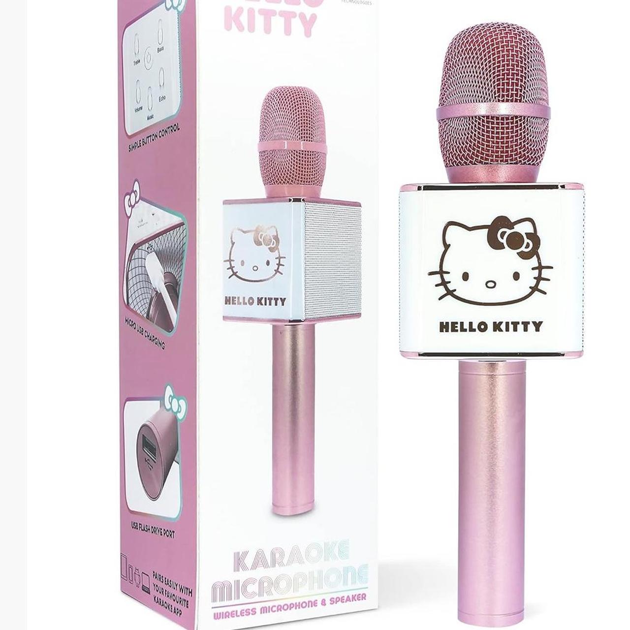 𝐇𝐞𝐥𝐥𝐨 𝐊𝐢𝐭𝐭𝐲 𝐛𝐥𝐮𝐞𝐭𝐨𝐨𝐭𝐡 𝐤𝐚𝐫𝐚𝐨𝐤𝐞 𝐦𝐢𝐜𝐫𝐨𝐩𝐡𝐨𝐧𝐞 🎤 💕 𝐈𝐧... - Depop