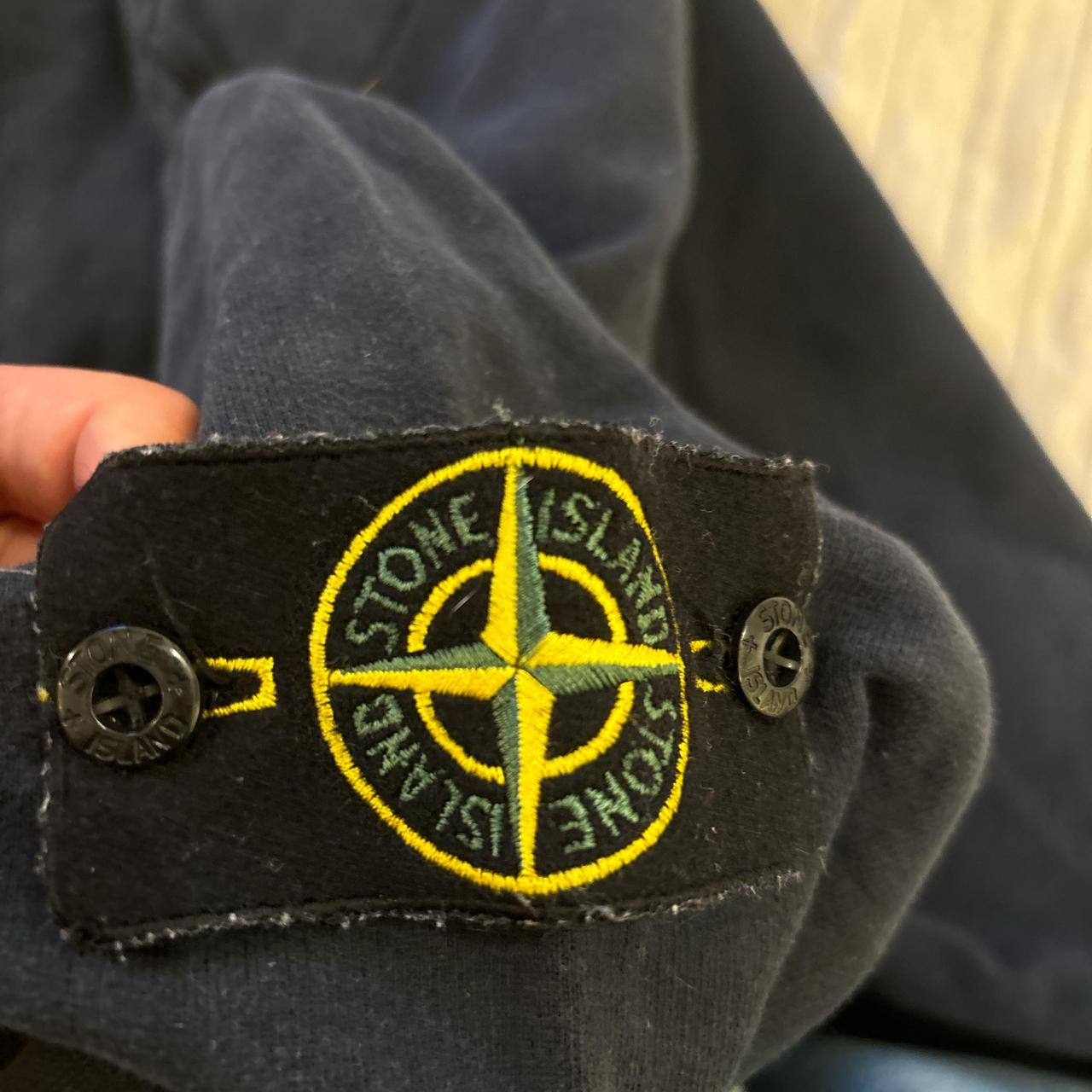 Navy stone island jumper - used - Size XXL (... - Depop