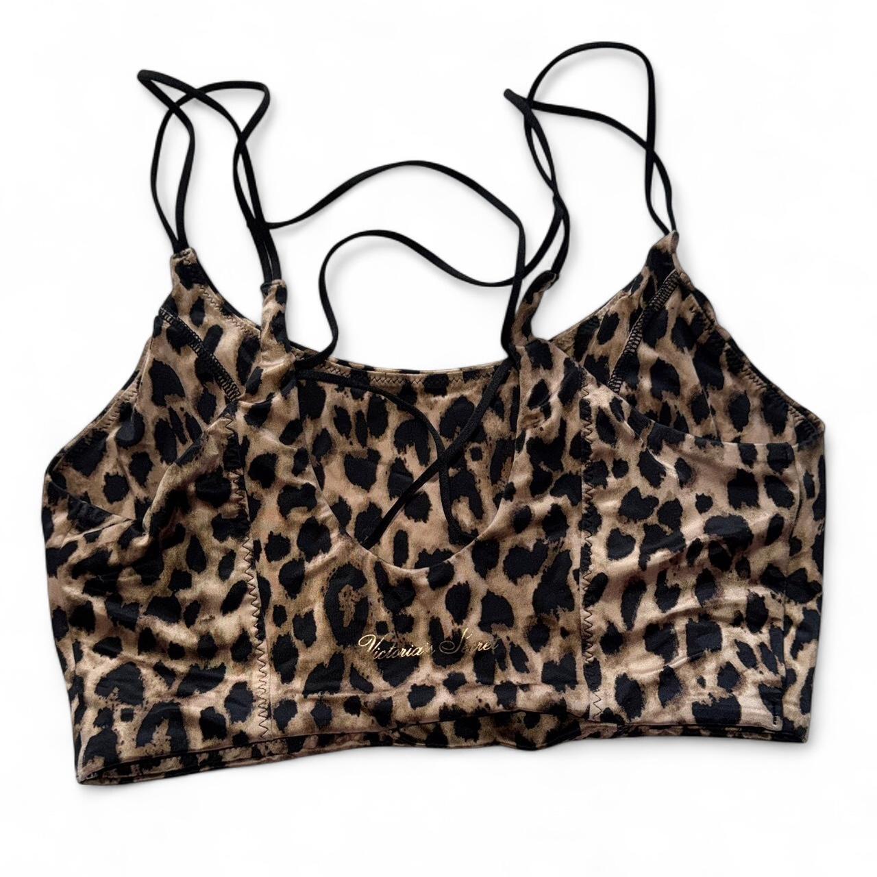 Victoria's Secret leopard print bralette Size:... | Depop