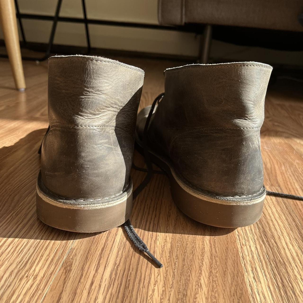 Clarks Gray Desert Boots 11.5 US. These boots have... - Depop