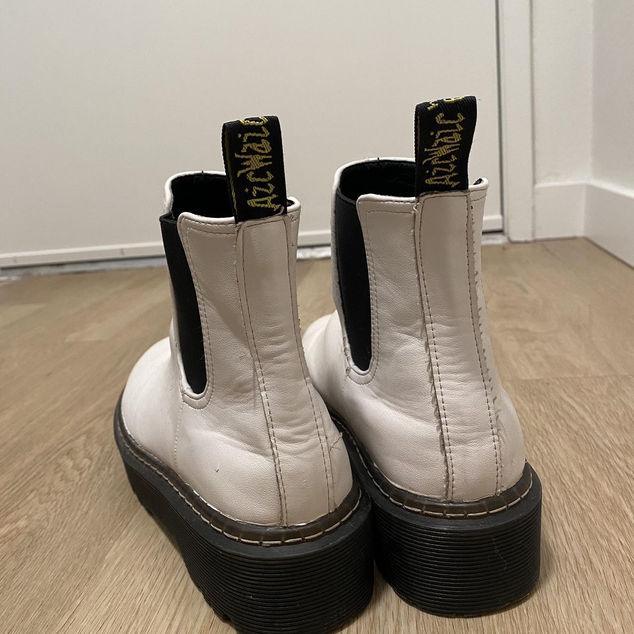 Doc Marten dupes heavy work boot white - Depop