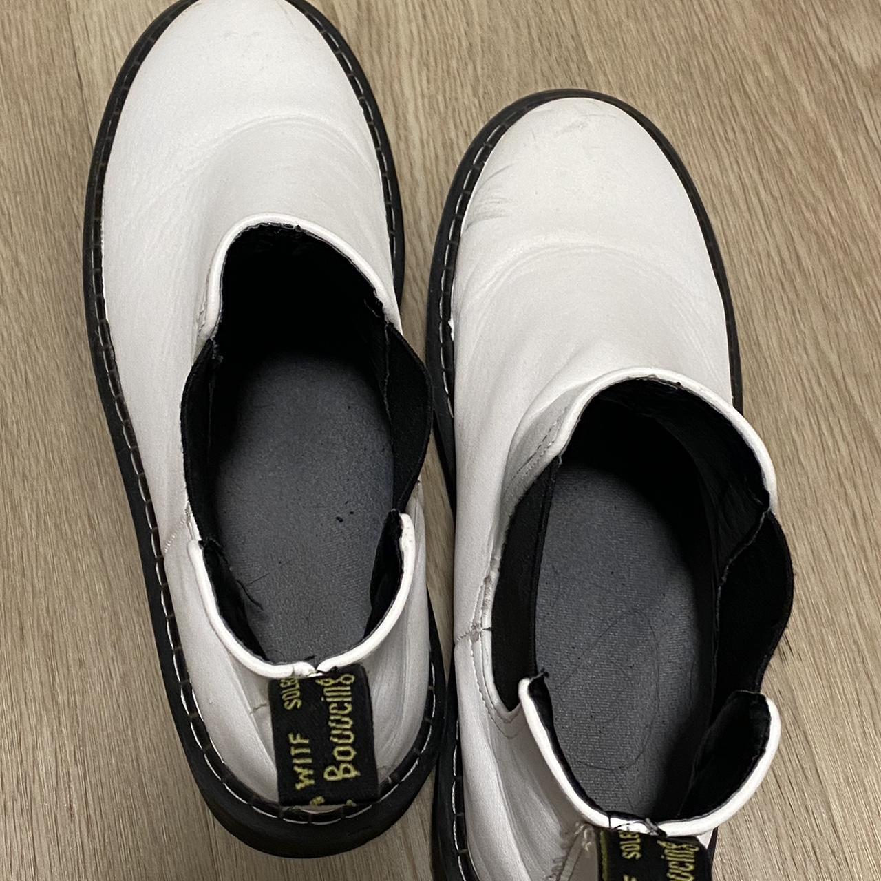 Doc Marten dupes heavy work boot white - Depop