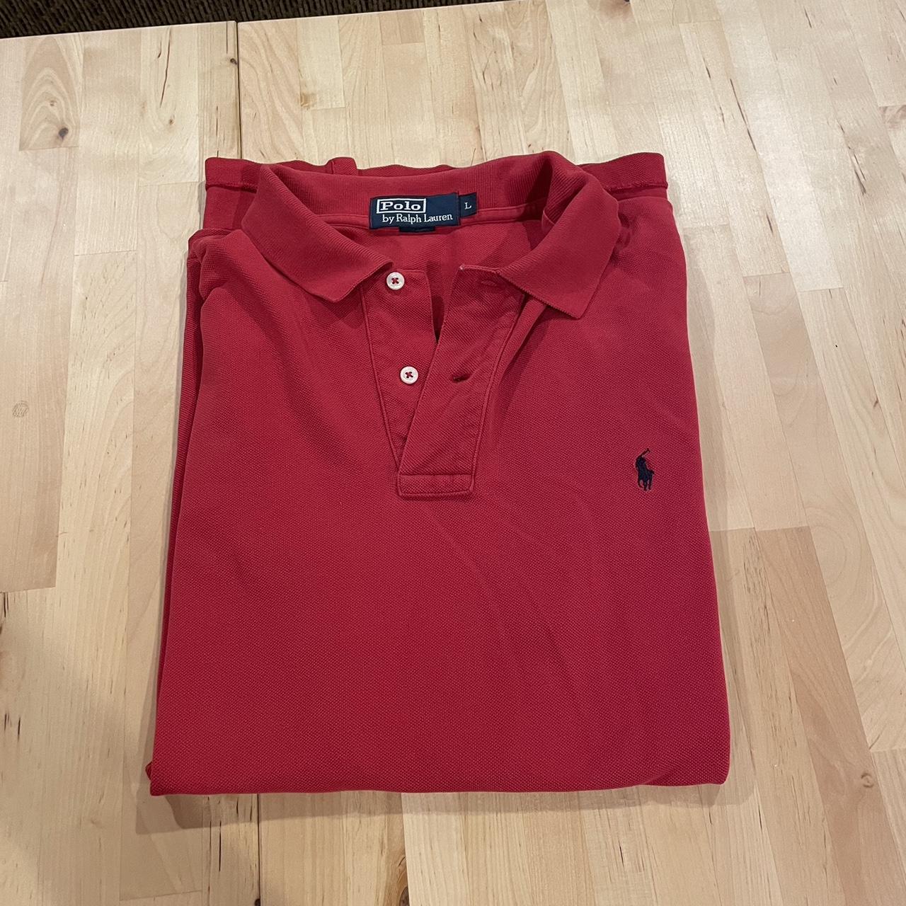Polo Ralph Lauren Red Polo... - Depop
