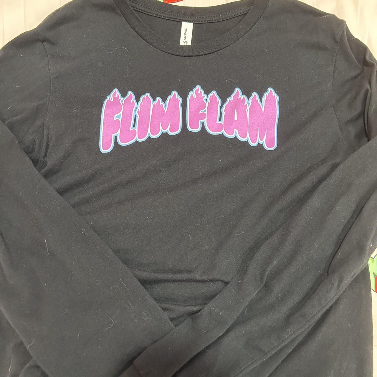 Flamingo merch black Long sleeve sadly not my... - Depop