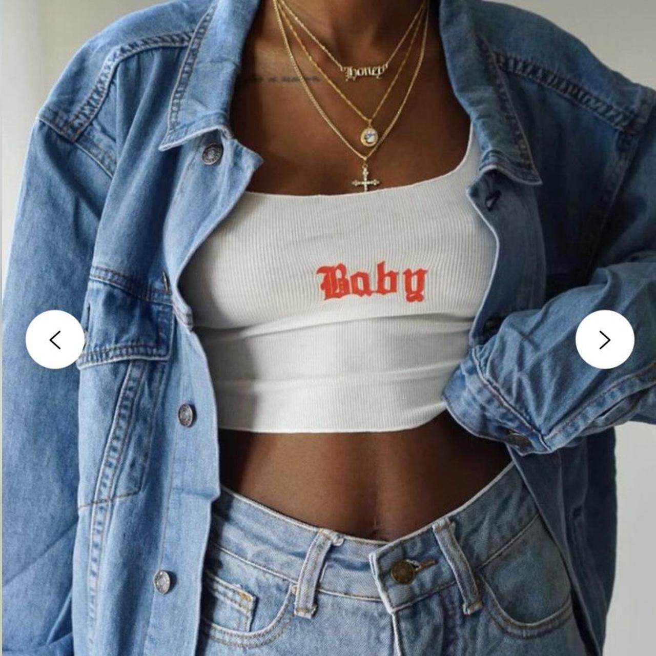 Princess Polly Denim Jacket Size M/L - best fits a... | Depop