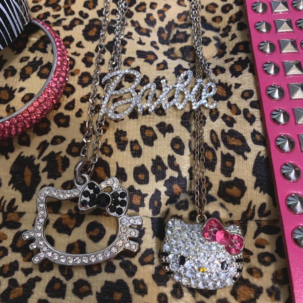 y2k jewlery bundle 3 necklaces 2 bracelets 2... - Depop