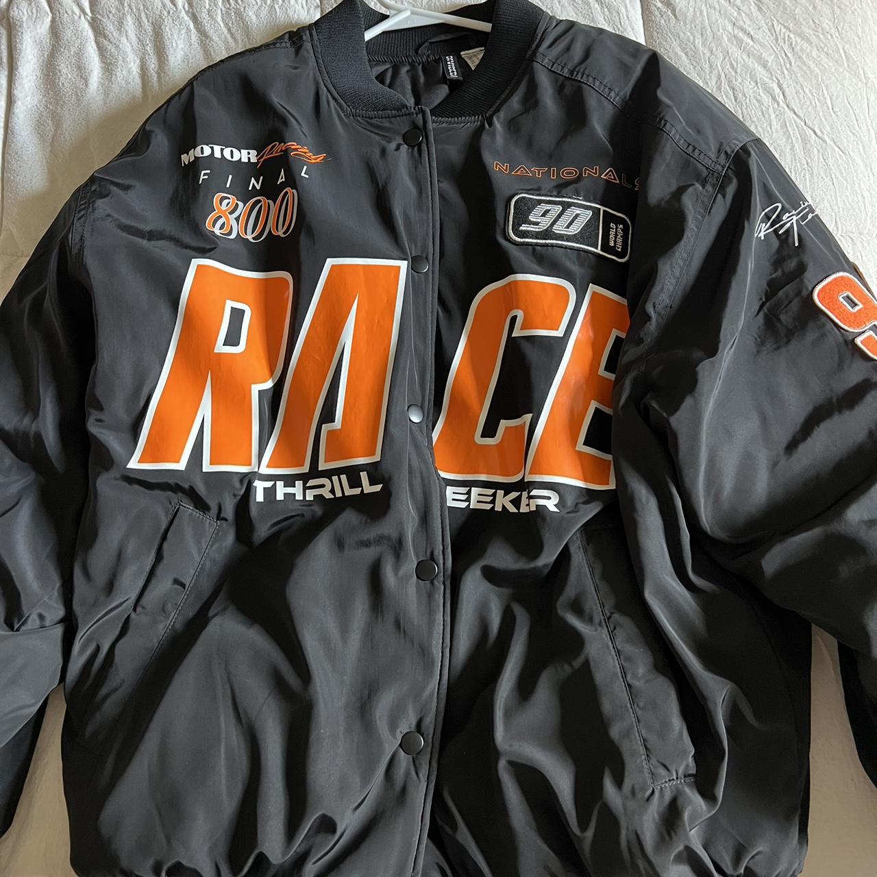 M H&M racer puffer jacket - Depop