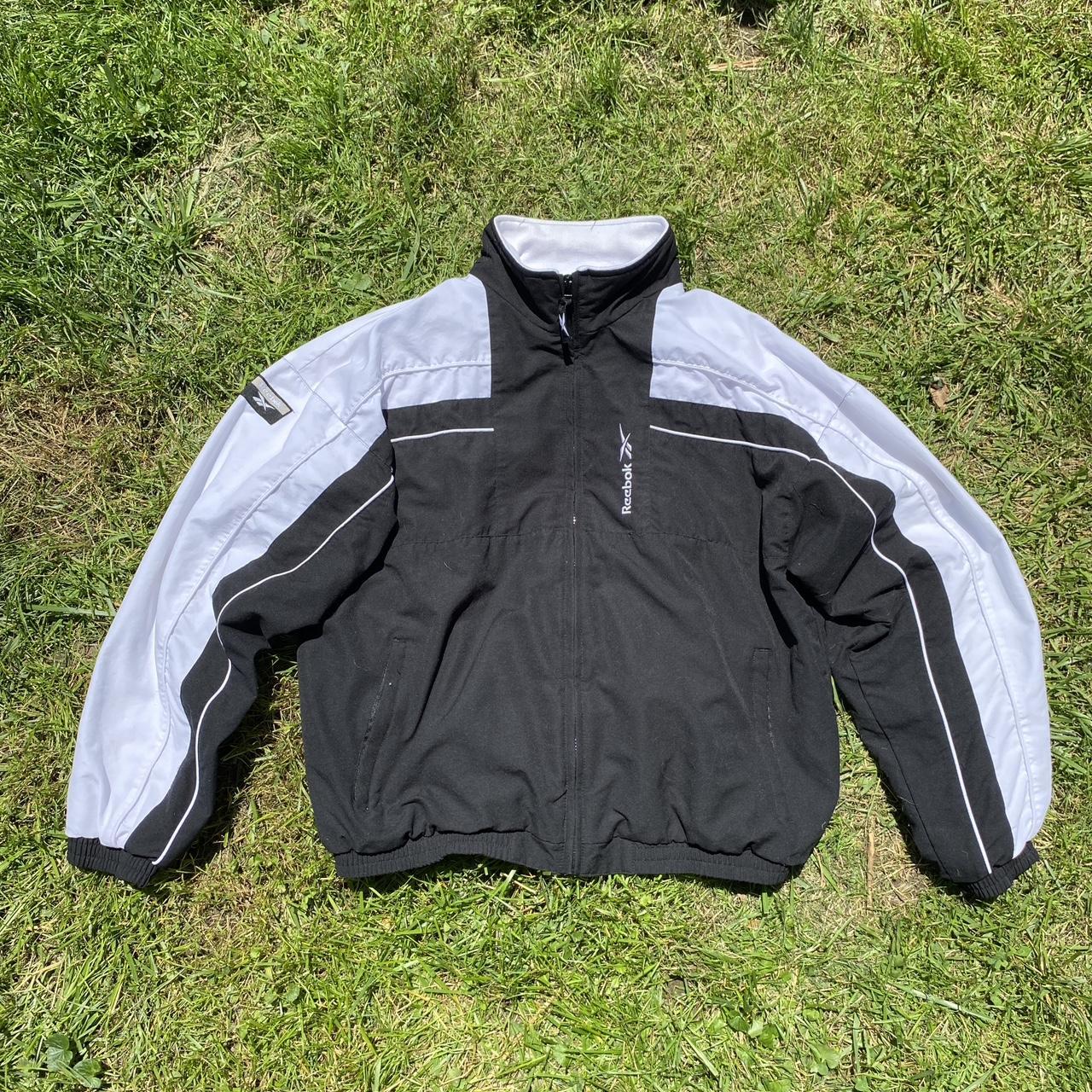 Vintage Reebok zip up tack jacket #vintage #90s... - Depop