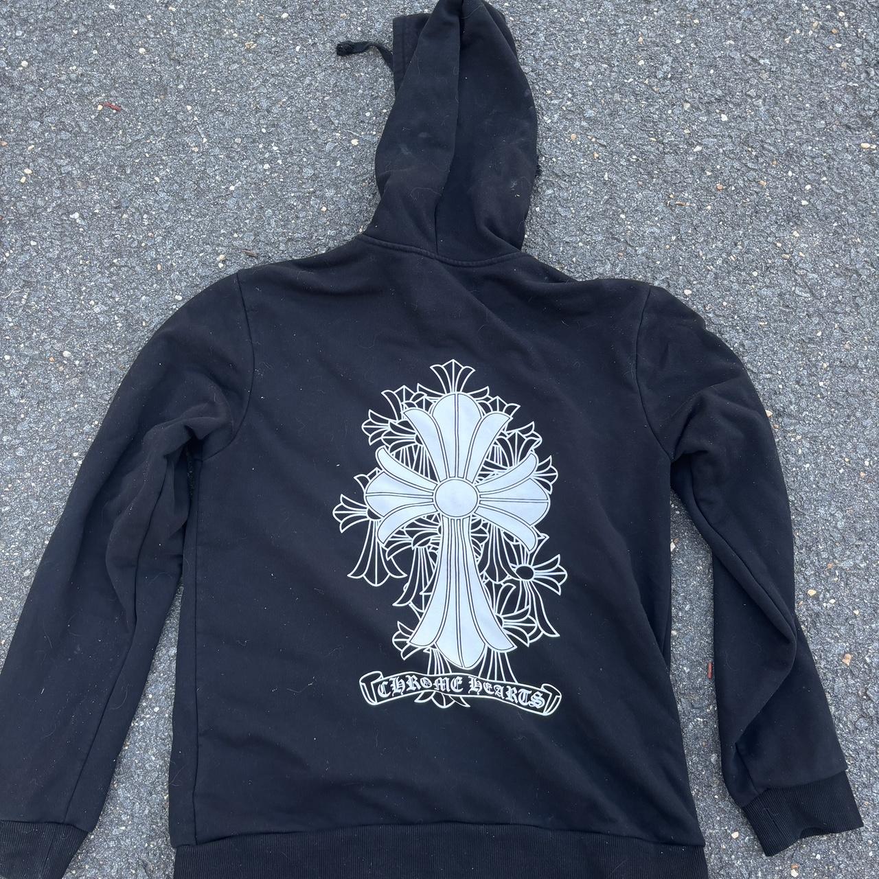 chrome heart hoodie - Depop