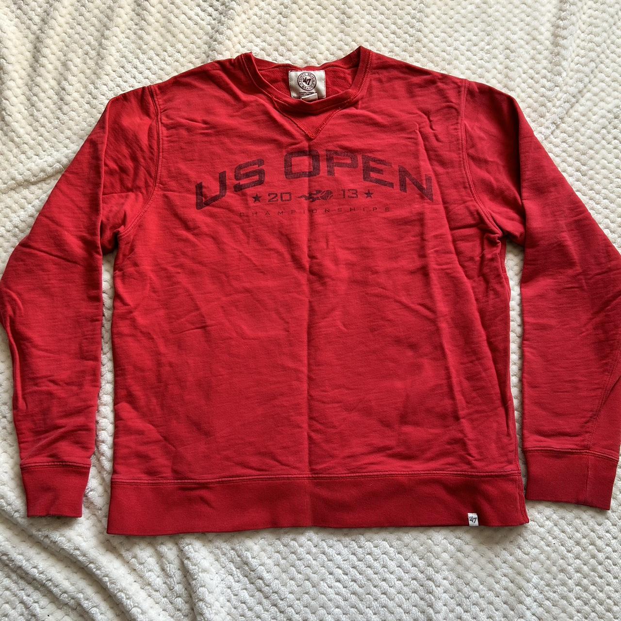 LARGE Red 2013 US Open Championship Sweater -Fits... - Depop