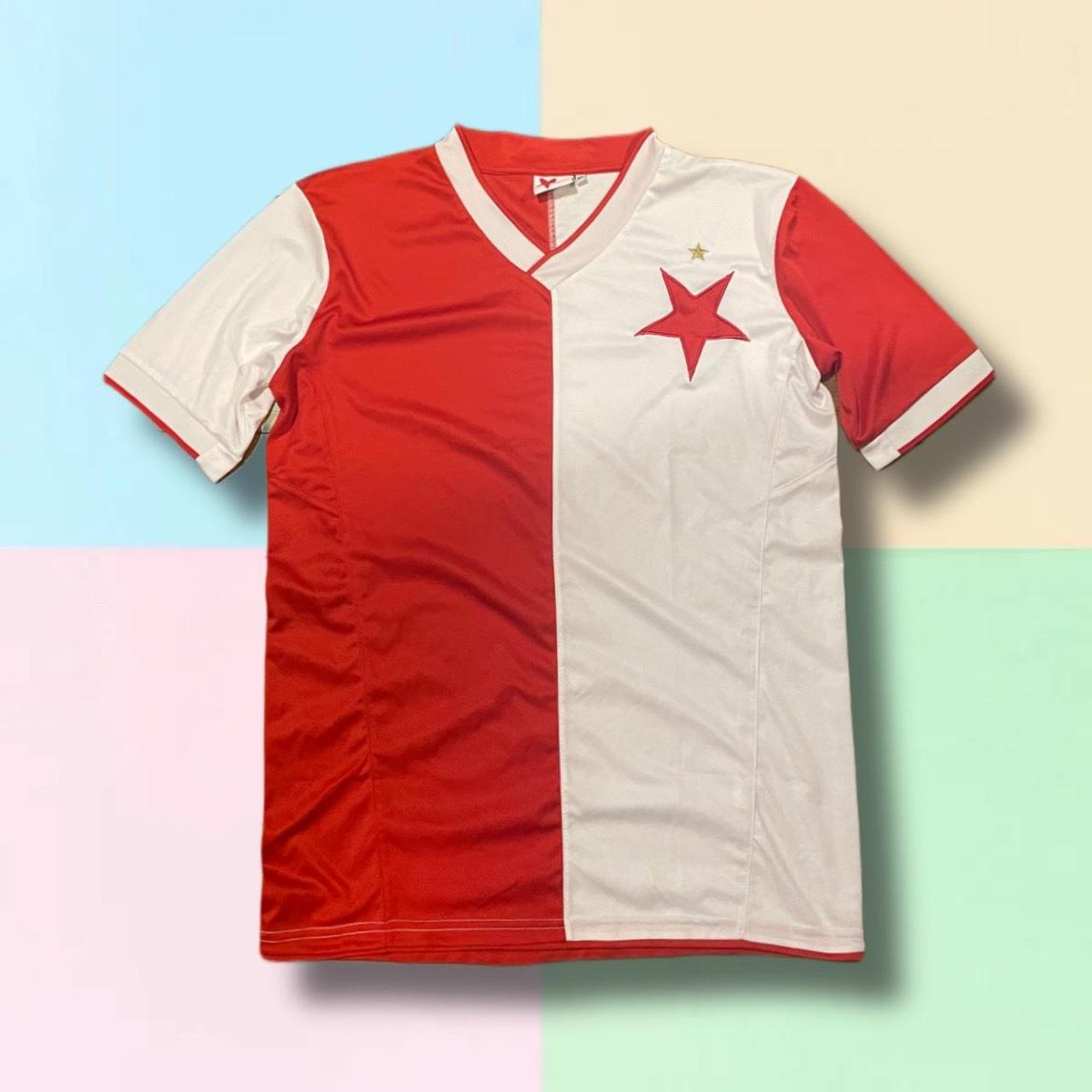 SLAVIA PRAGUE HOME FOOTBALL/ SOCCER... - Depop