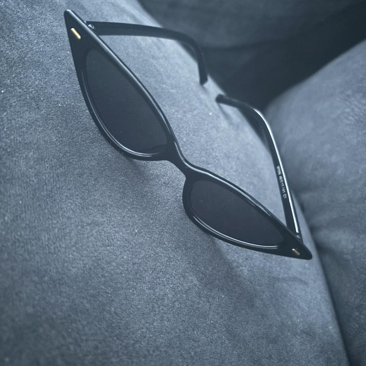Black Cat Eye Women Sunglasses Depop