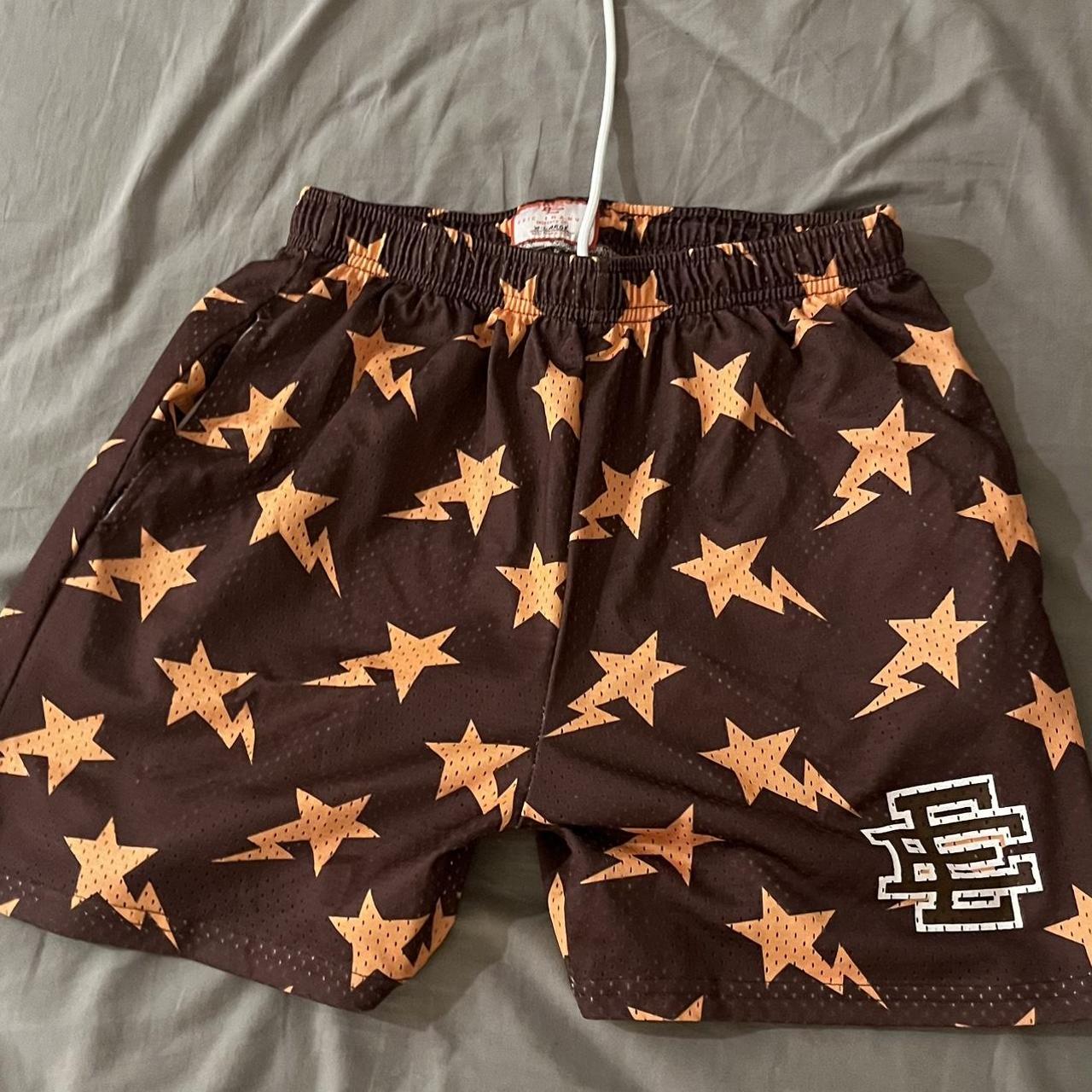 Eric Emanuel shorts Brown - Depop