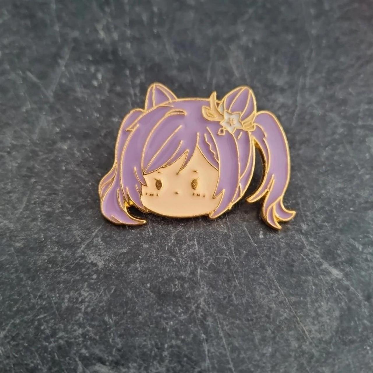 Genshin Impact Keqing Pin Cute facepin of Keqing... - Depop