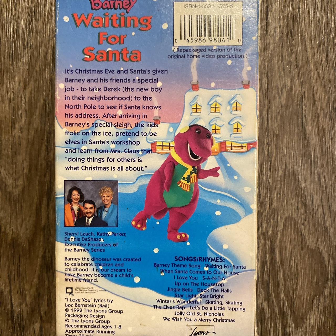 Barney Waiting For Santa Vhs [Sing along] 1992... - Depop