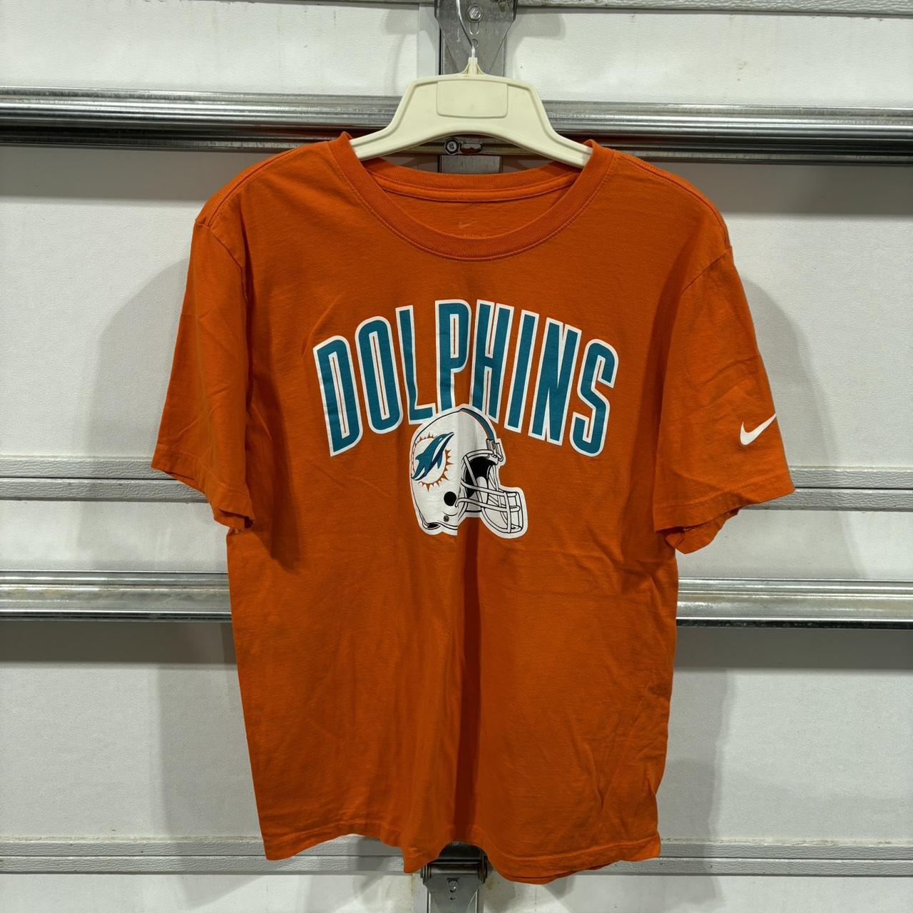 Orange Nike Miami Dolphins T-Shirt Size Medium #nfl... - Depop