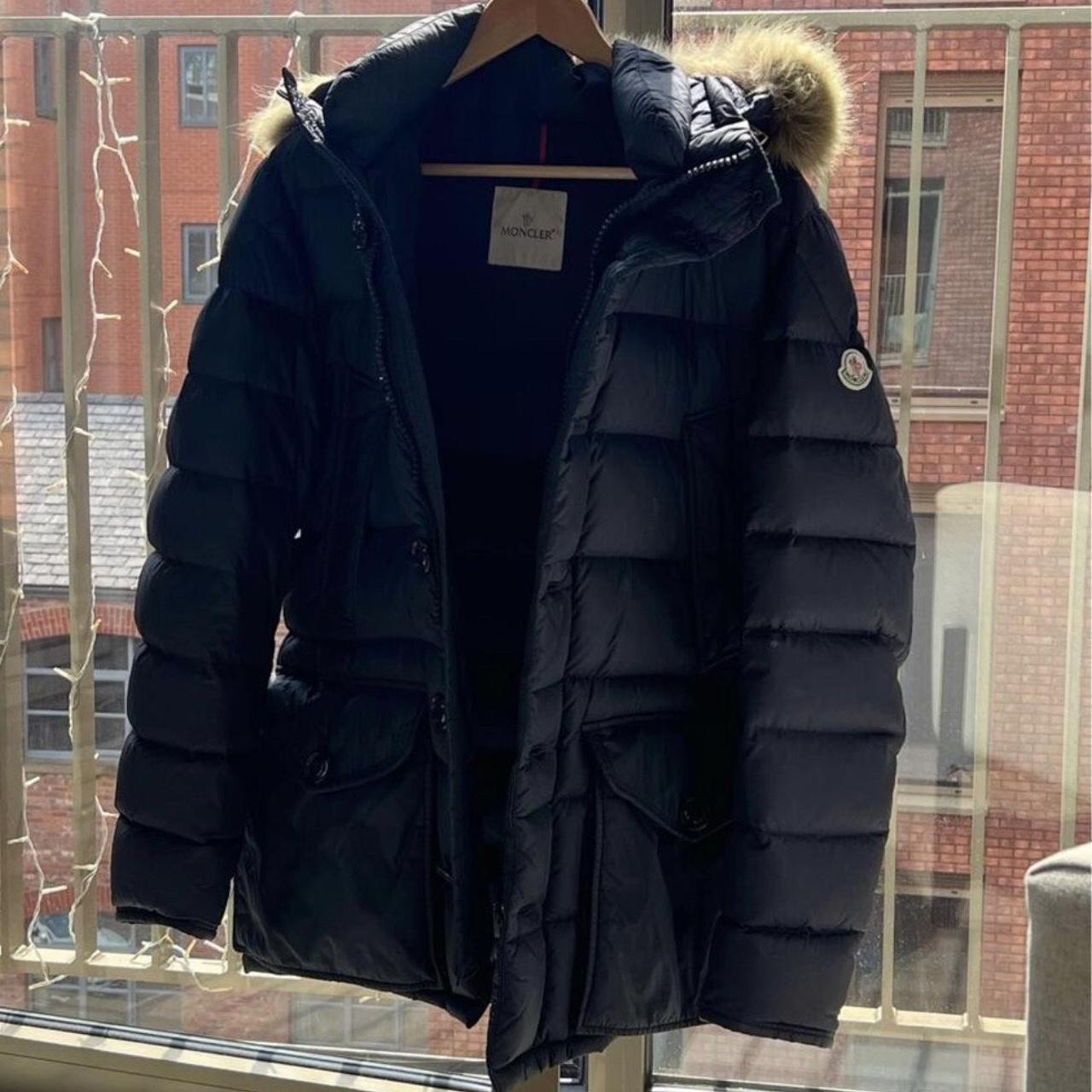 Men’s moncler coat good condition selling as to... - Depop