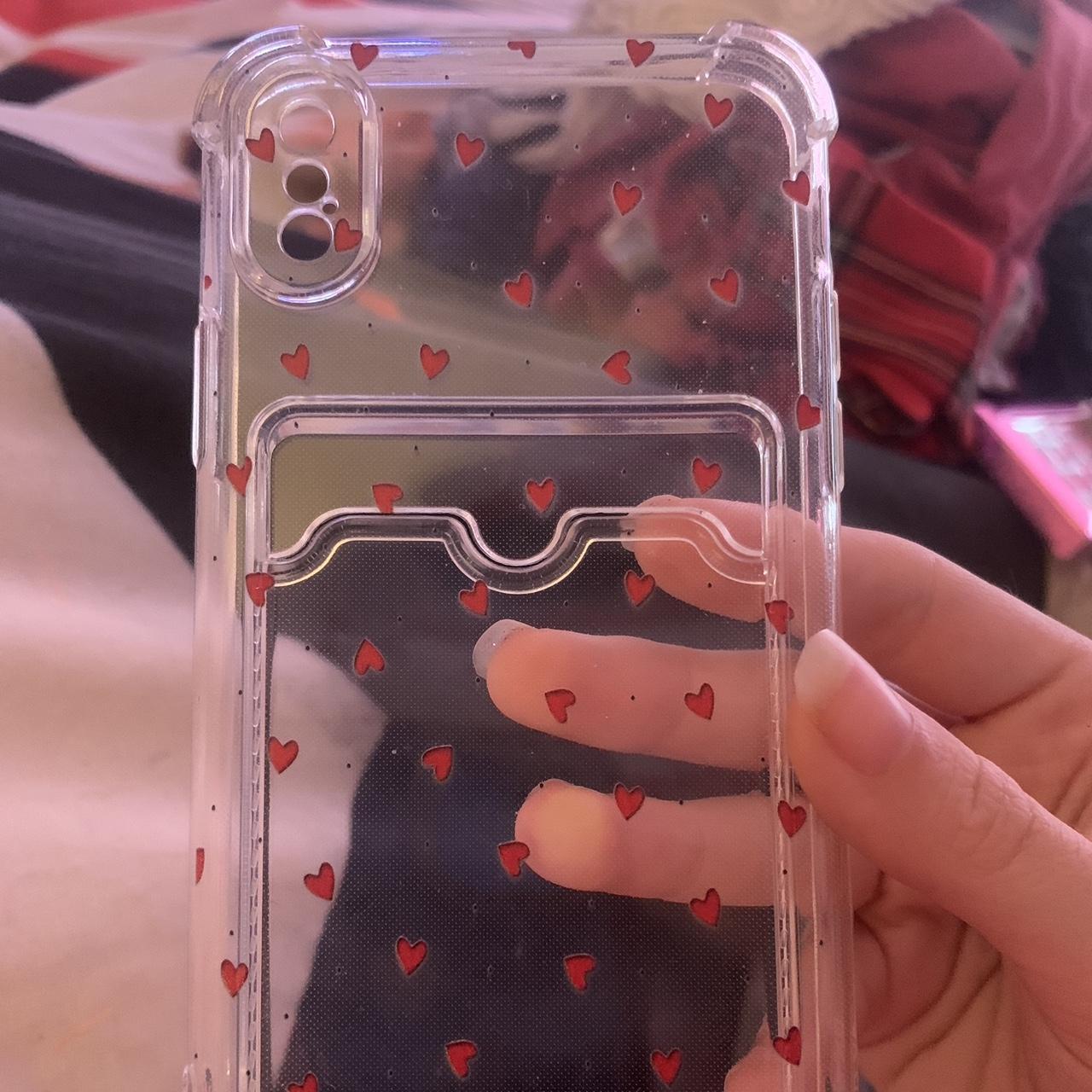 Shien love heart phone case #shein #phonecase #love... - Depop