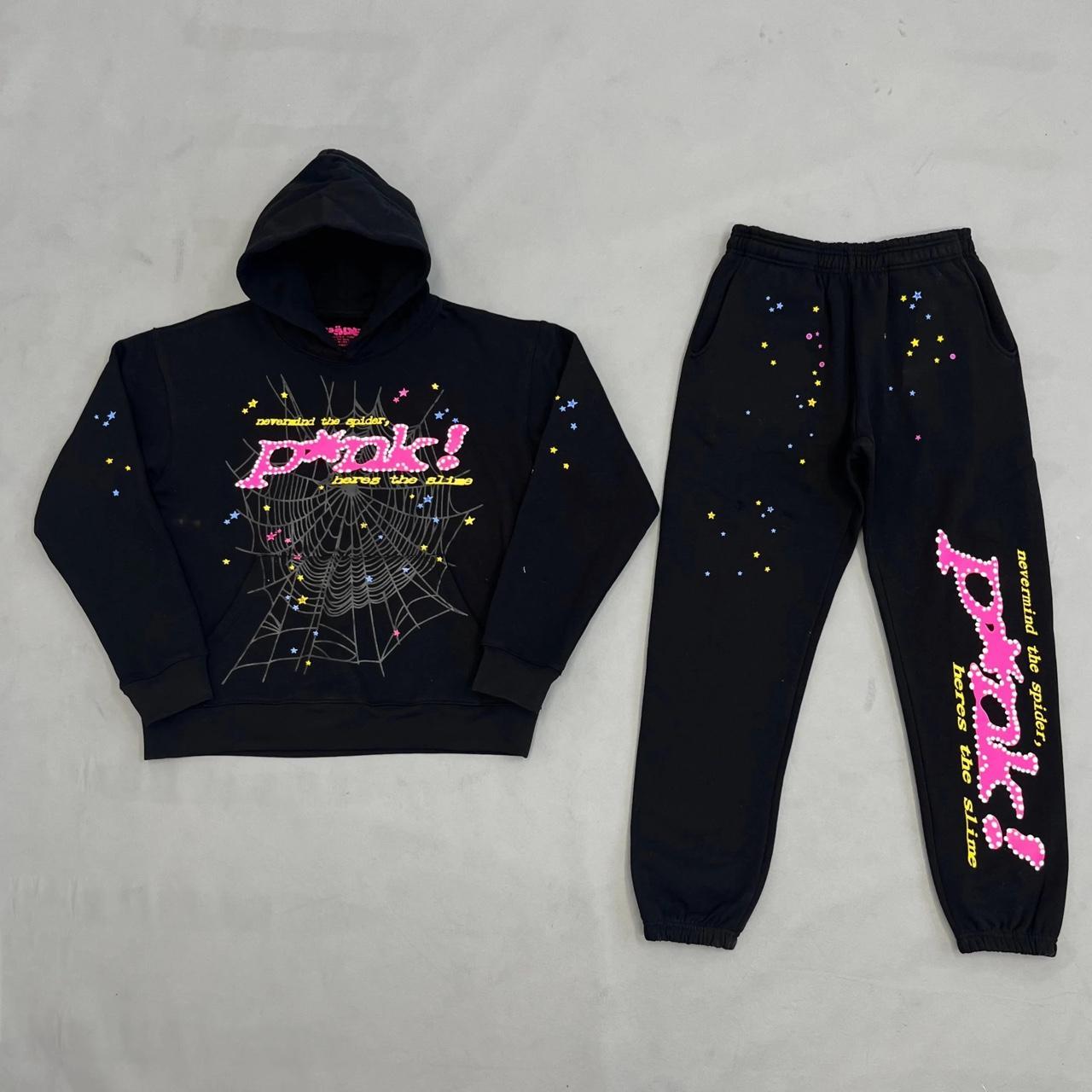 NEW Spider Worldwide × Young Thug Sp5der Black Pink... - Depop