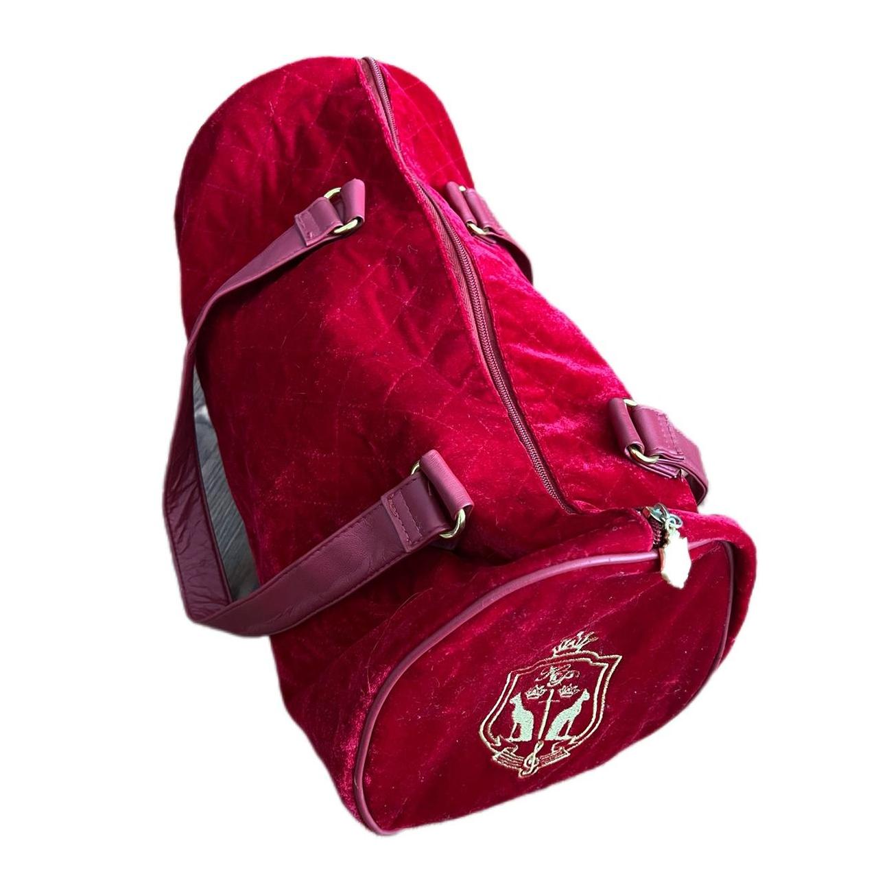Rare Red Velvet Duffel bag Size: small... - Depop