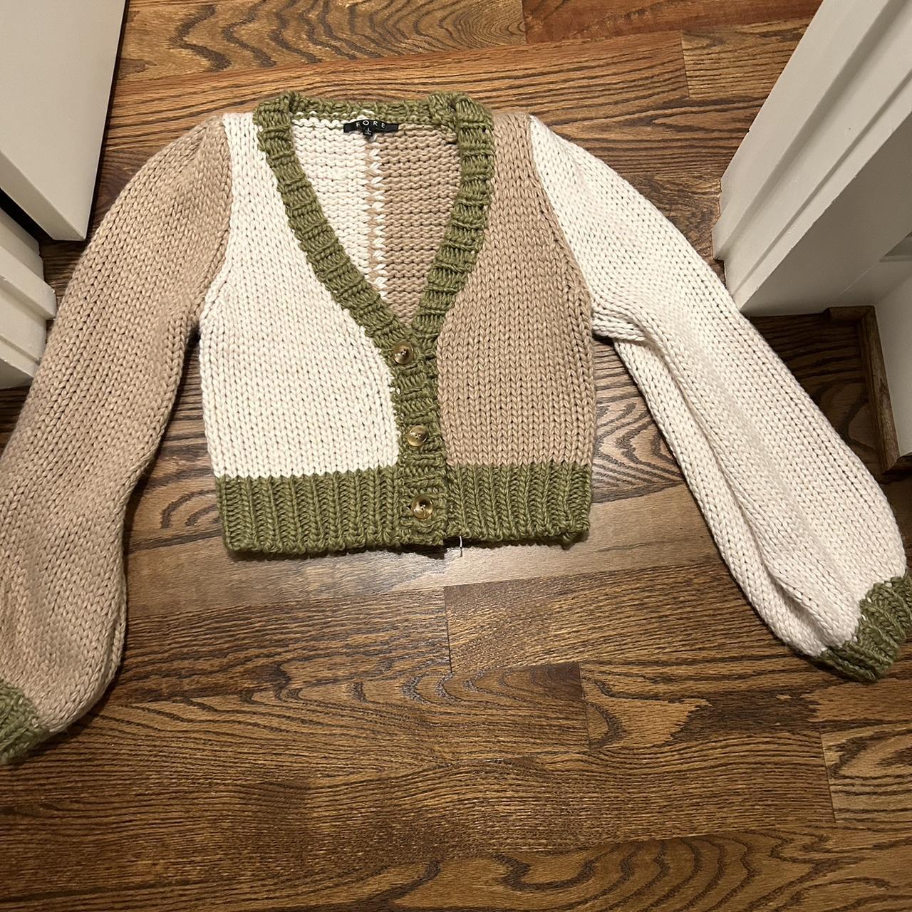 Fore cardigan sweater never worn very nice quality... - Depop