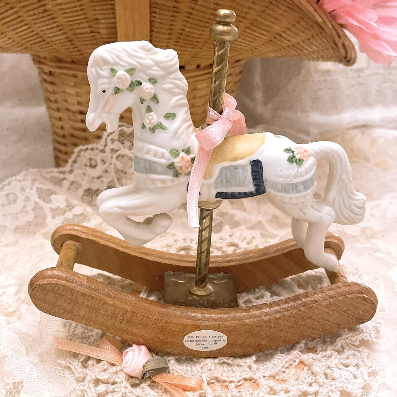 Vintage 1995 GIFTEC LTD. Carousel Rocking Porcelain... | Depop