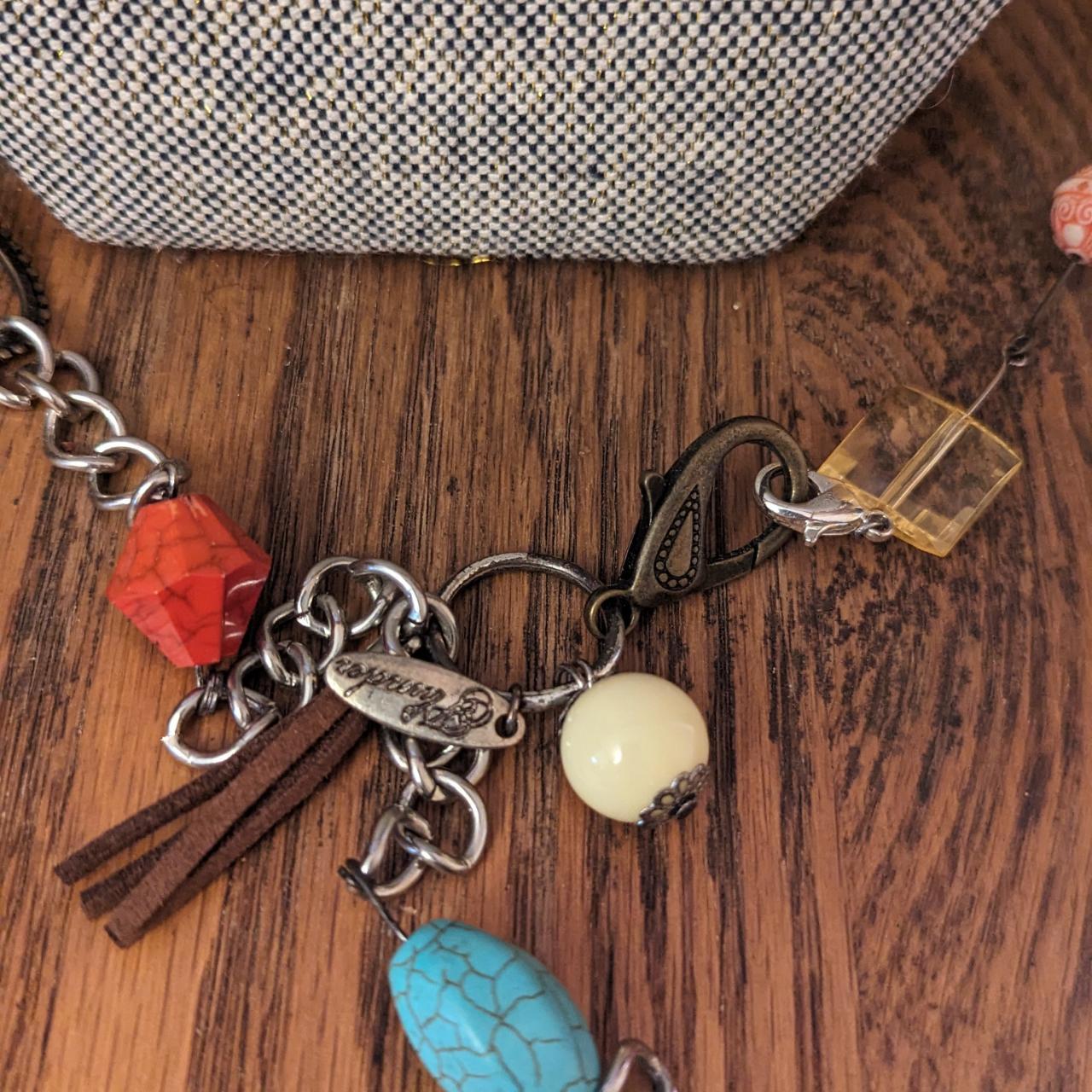 Plunder necklace about 16" in length goes over the... - Depop