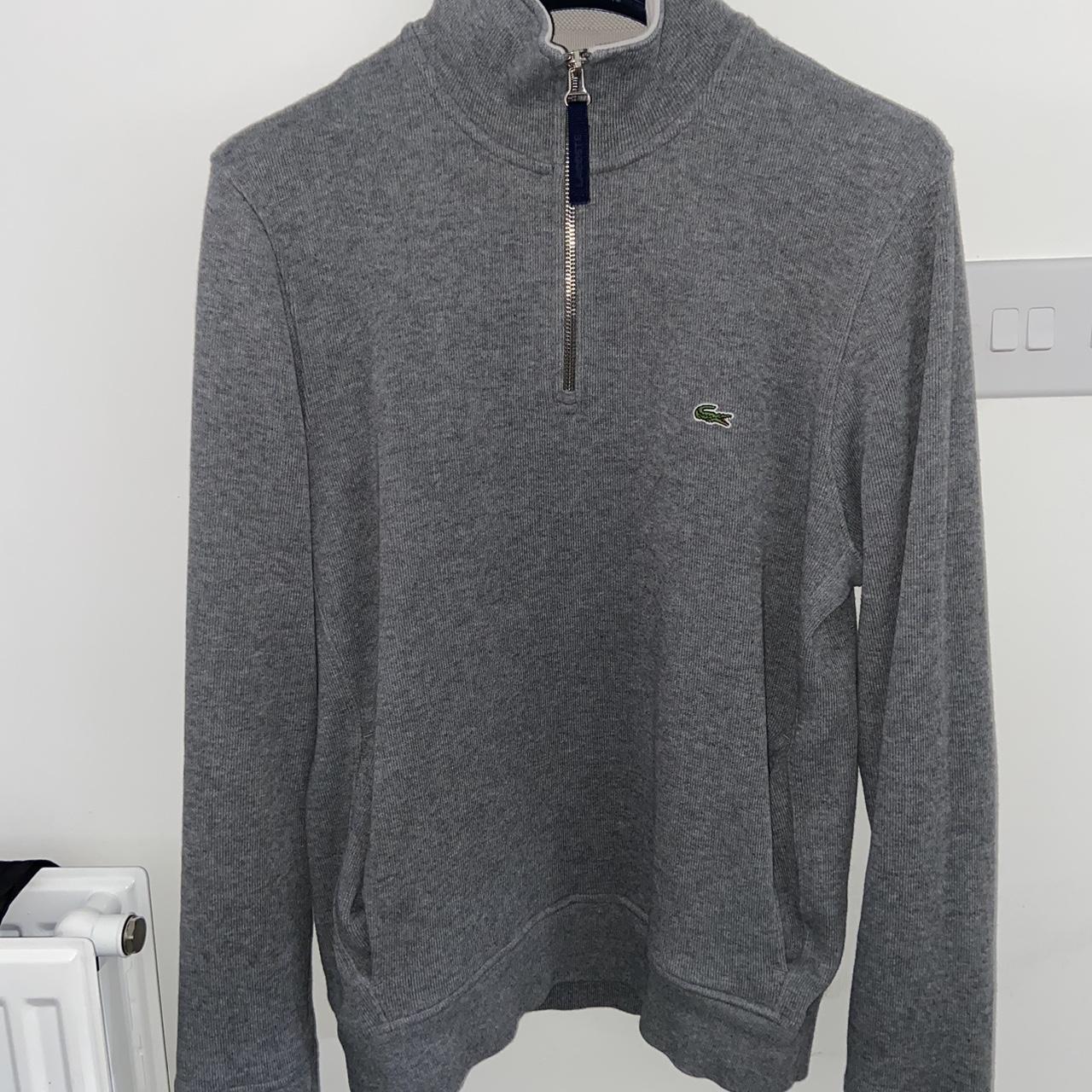 Lacoste half zip turtle neck, has pockets either... - Depop
