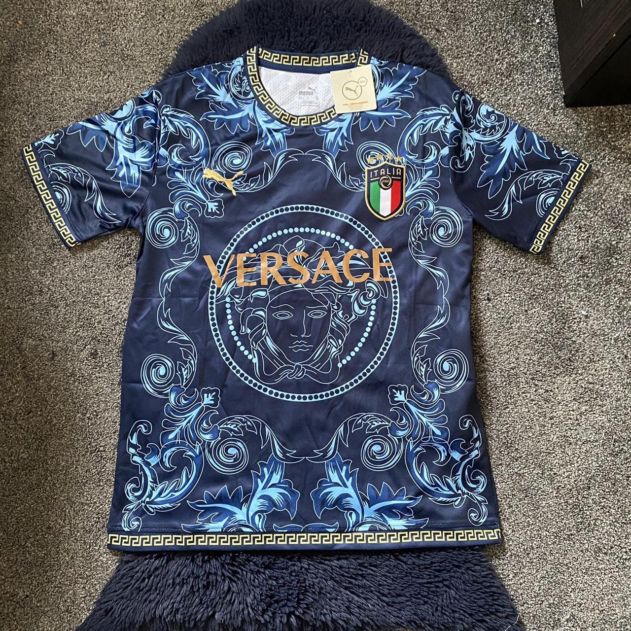 Puma Italy Versace Football shirt Size S - Depop