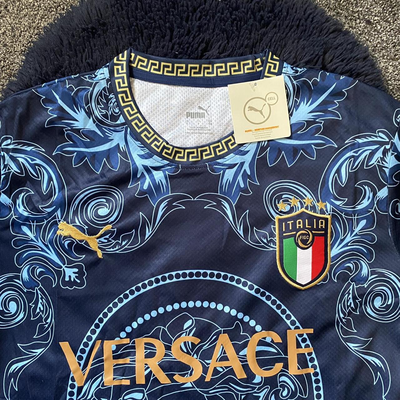 Puma Italy Versace Football shirt Size S - Depop