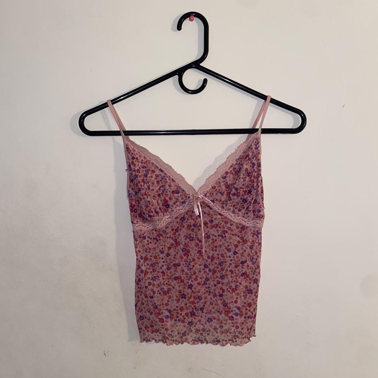 pink tank (xs) - Depop