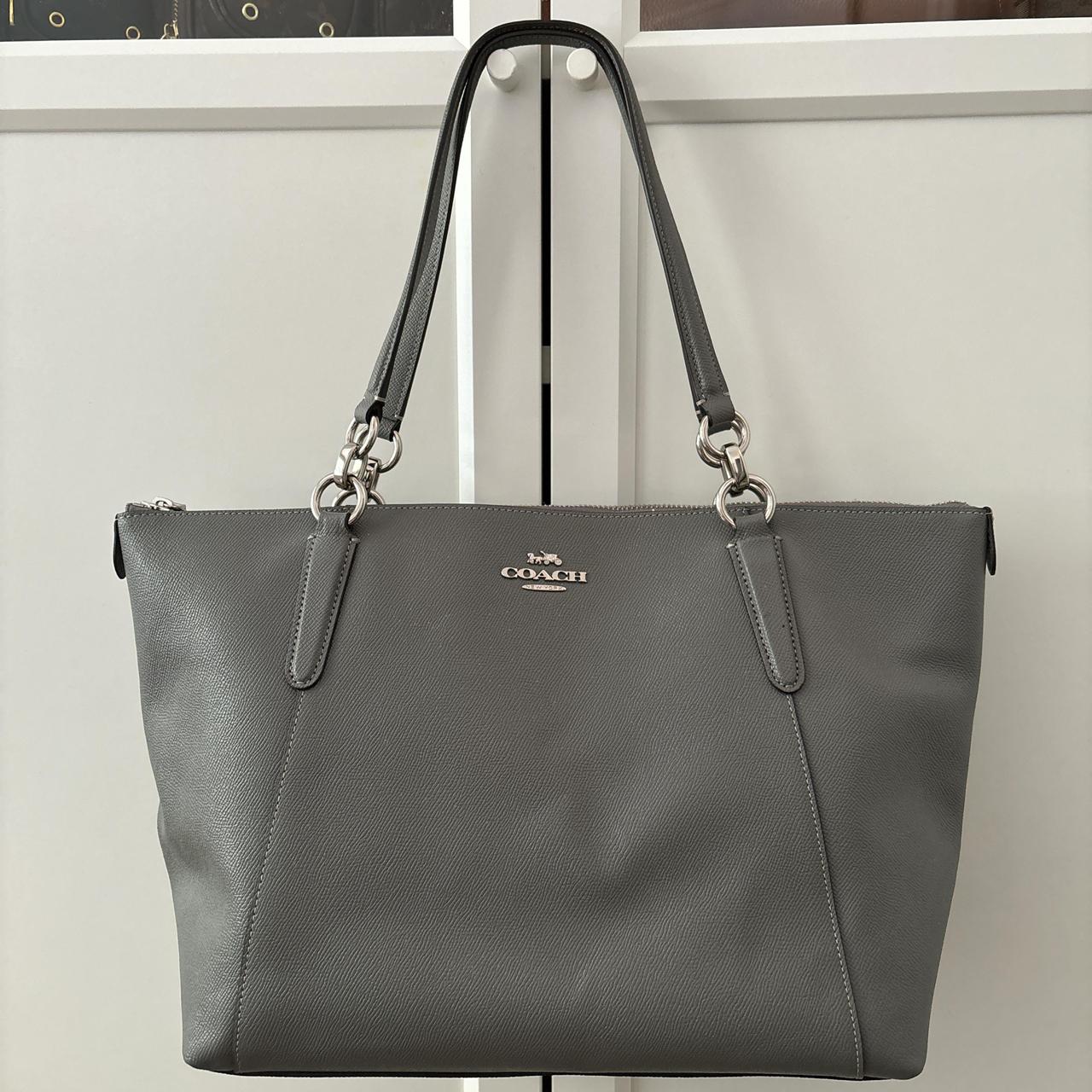 Coach Ava Tote Grey coach bag. Gently used. Minor... - Depop