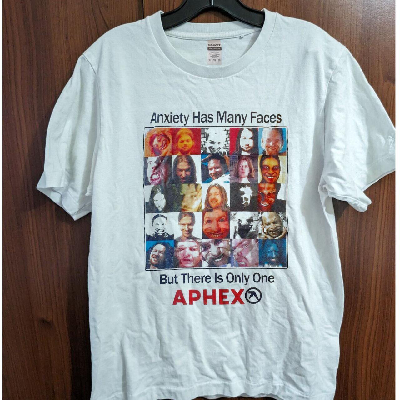 Various faces of Aphex Twin t shirt T SHIRT INFO: S... | Depop