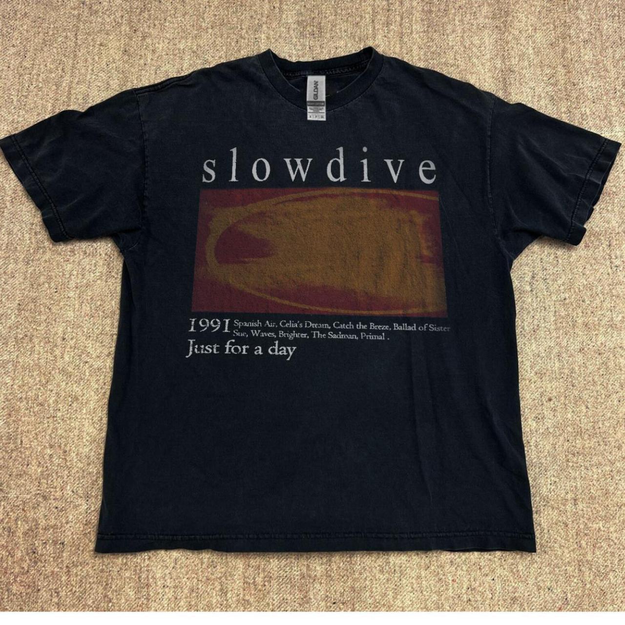 slowdive t shirt T SHIRT INFO: S = Width, 45.72 cm... - Depop