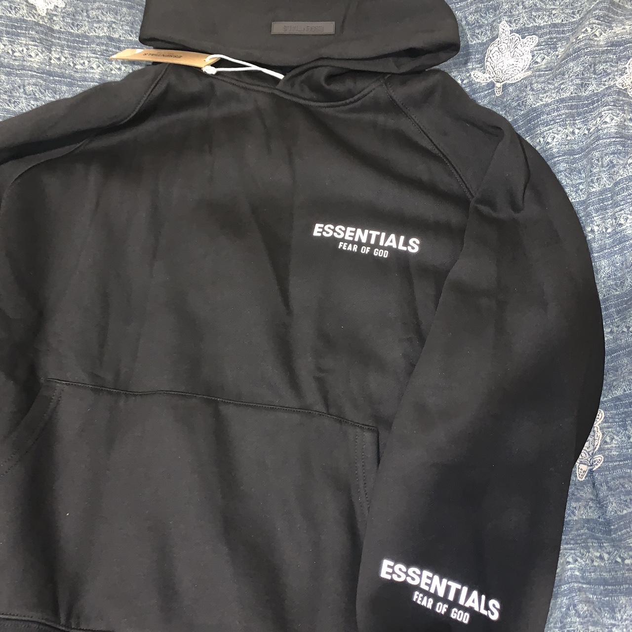 BRAND NEW REFLECTIVE ESSENTIALS HOODIE never worn... - Depop