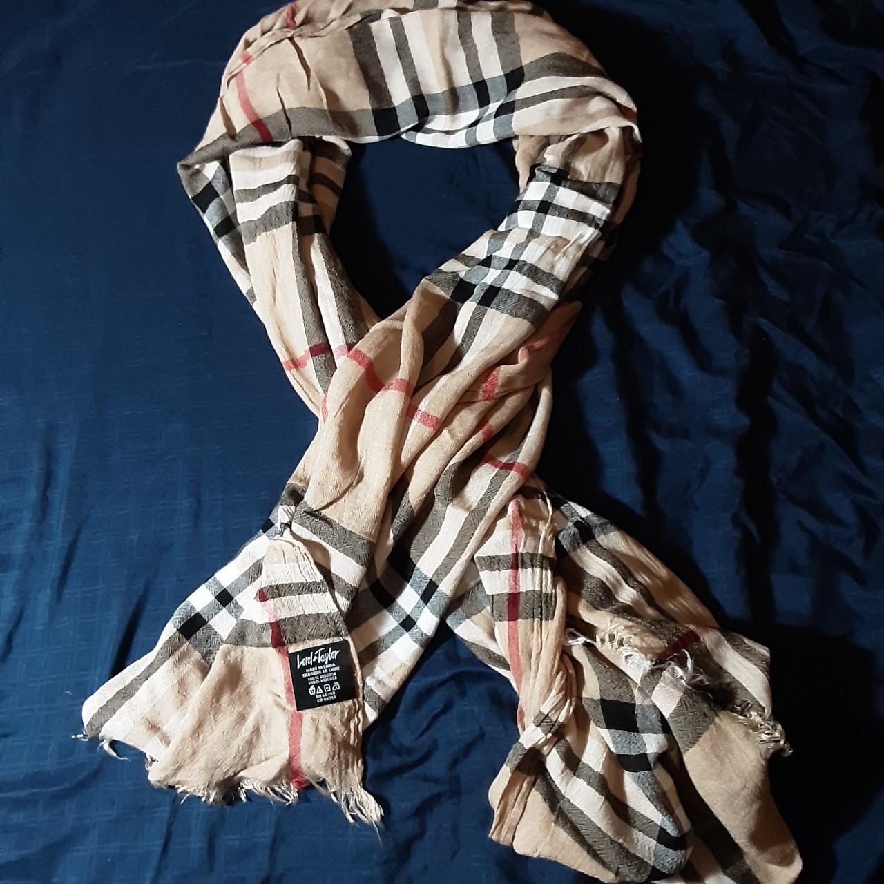 Lord and Taylor plaid scarf - Depop