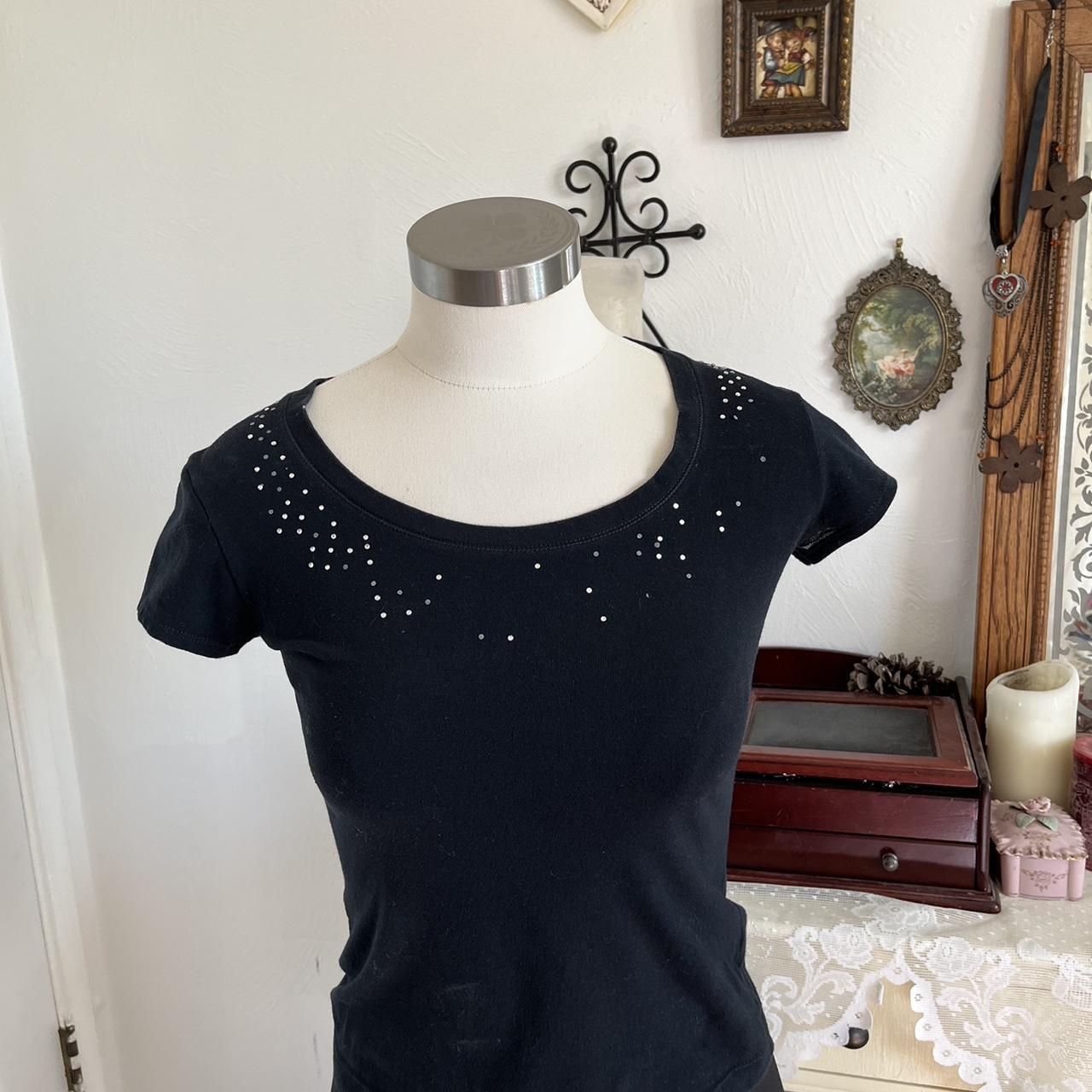 Heaven express CH shirt, missing rhinestone, size S. - Depop