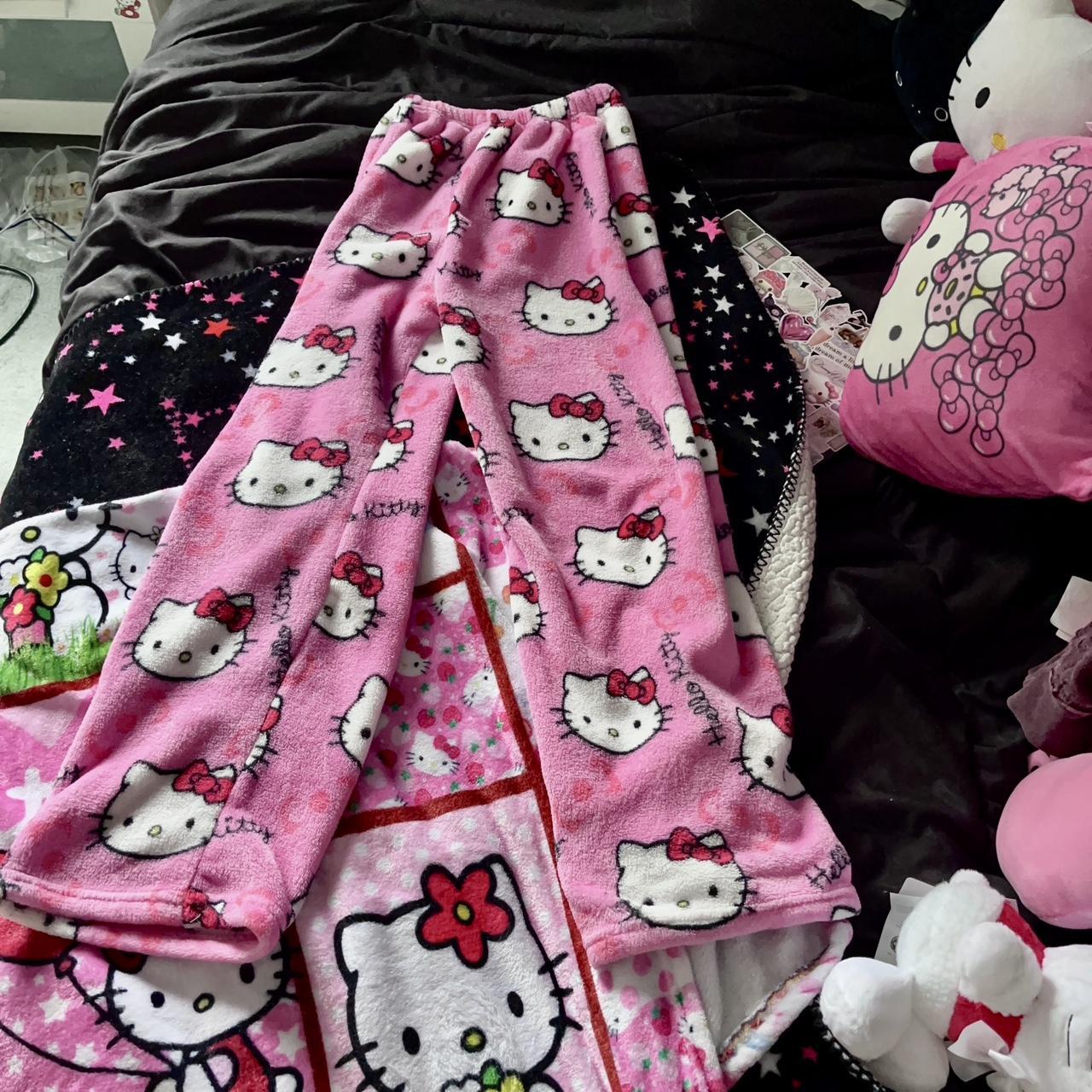 🌸🎀adorable Hello Kitty pink & white pajama... | Depop