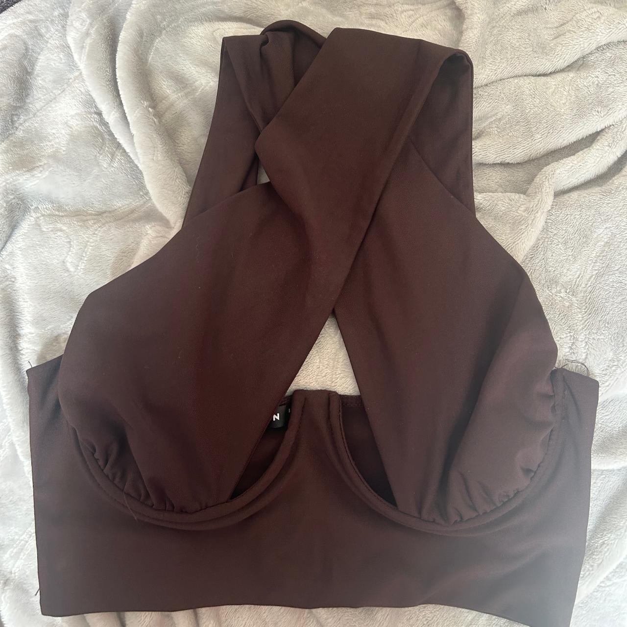 cute, cross-cut top - Depop