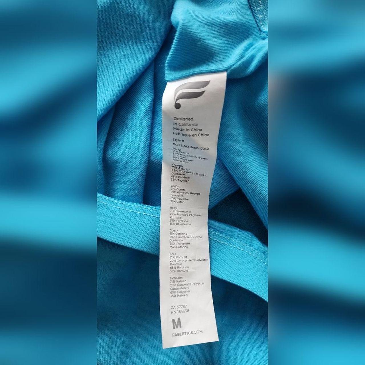 NWT Fabletics Terry, women's medium, blue, halter... - Depop